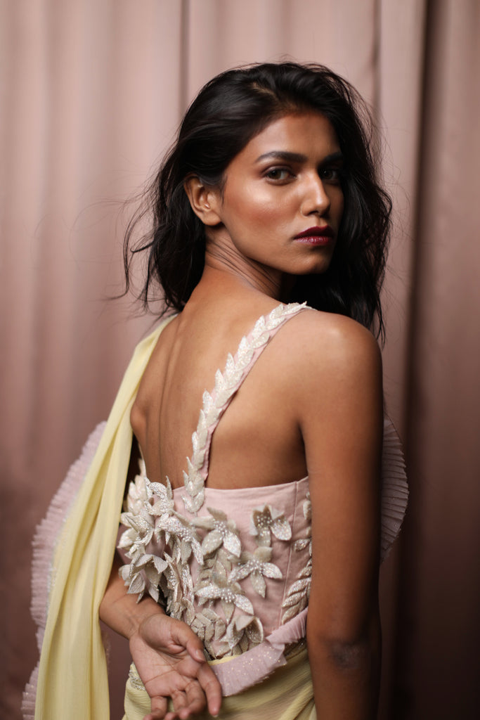 HELEN POWDER PINK BLOUSE | Nandita Thirani